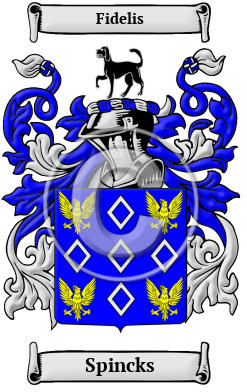 Spincks Name Meaning, Family History, Family Crest & Coats of Arms