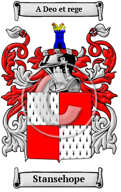 Stansehope Name Meaning, Family History, Family Crest & Coats of Arms