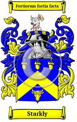 Starkly Name Meaning, Family History, Family Crest & Coats of Arms