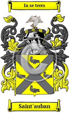 Saint'auban Name Meaning, Family History, Family Crest & Coats of Arms