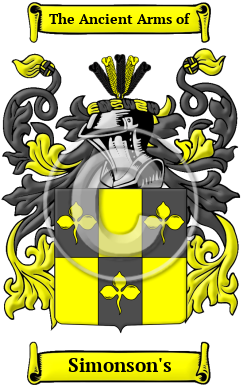 Simonson's Name Meaning, Family History, Family Crest & Coats of Arms