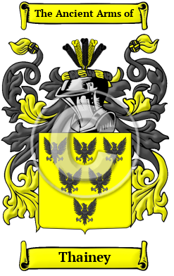 Thainey Name Meaning, Family History, Family Crest & Coats of Arms