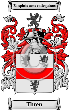 Thren Name Meaning, Family History, Family Crest & Coats of Arms