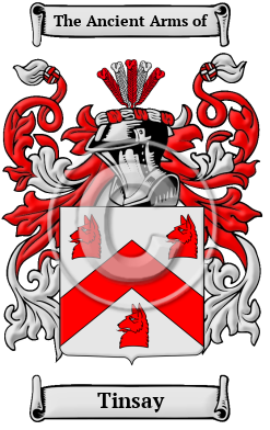 Tinsay Name Meaning, Family History, Family Crest & Coats of Arms