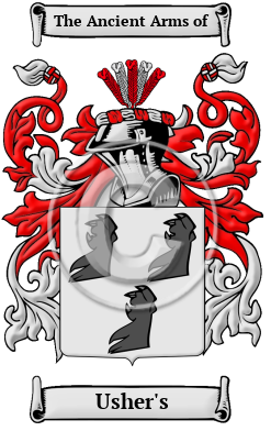 Usher's Name Meaning, Family History, Family Crest & Coats of Arms
