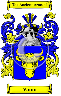 Vanni Name Meaning, Family History, Family Crest & Coats of Arms