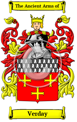 Verday Name Meaning, Family History, Family Crest & Coats of Arms