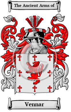 Vennar Name Meaning, Family History, Family Crest & Coats of Arms