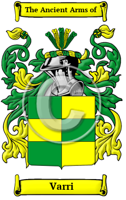 Varri Name Meaning, Family History, Family Crest & Coats of Arms