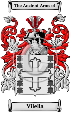 Vilella Name Meaning, Family History, Family Crest & Coats of Arms