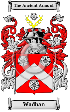 Wadhan Name Meaning, Family History, Family Crest & Coats of Arms