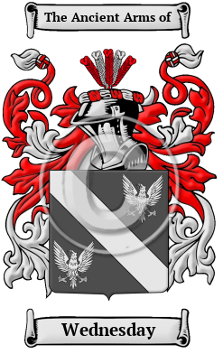 Wednesday Name Meaning, Family History, Family Crest & Coats of Arms
