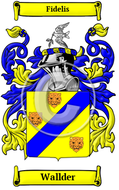 Wallder Name Meaning, Family History, Family Crest & Coats of Arms