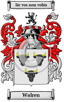 Walren Name Meaning, Family History, Family Crest & Coats of Arms