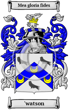 'watson Name Meaning, Family History, Family Crest & Coats of Arms