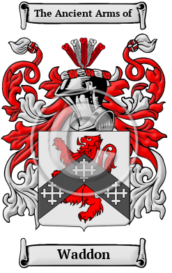 Waddon Name Meaning, Family History, Family Crest & Coats of Arms