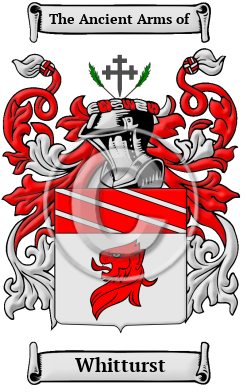 Whitturst Name Meaning, Family History, Family Crest & Coats of Arms