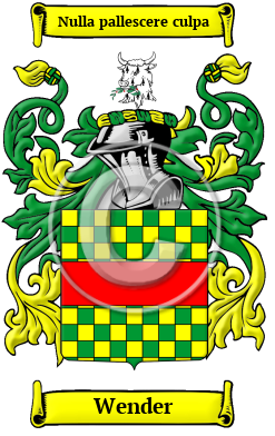 Wender Name Meaning, Family History, Family Crest & Coats of Arms