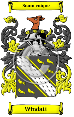Windatt Name Meaning, Family History, Family Crest & Coats of Arms