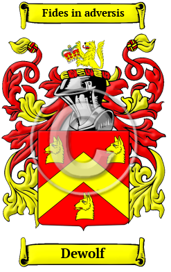 Dewolf Name Meaning, Family History, Family Crest & Coats of Arms