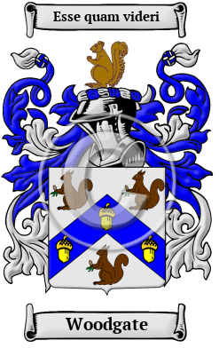 Woodgate Name Meaning, Family History, Family Crest & Coats of Arms