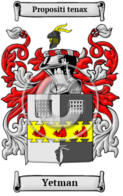Yetman Name Meaning, Family History, Family Crest & Coats of Arms