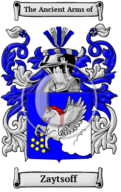 Zaytsoff Name Meaning, Family History, Family Crest & Coats of Arms