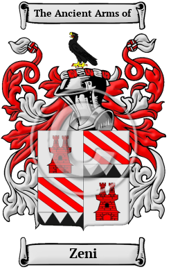 Zeni Name Meaning, Family History, Family Crest & Coats of Arms