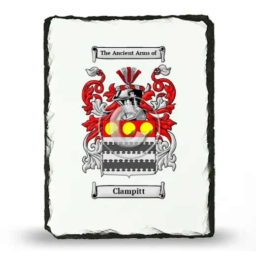 Clampitt Coat of Arms Slate | HouseOfNames.com