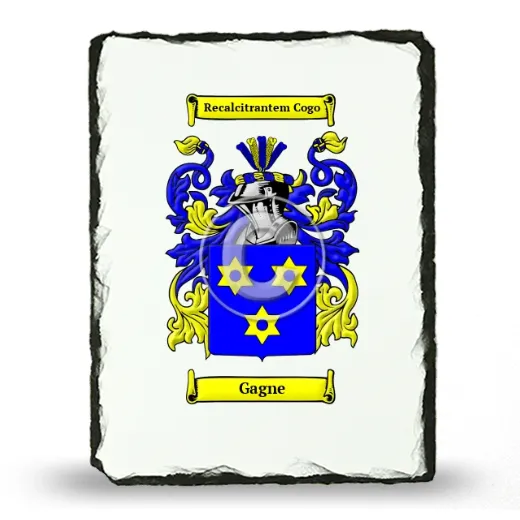 Gagne Coat of Arms Slate | HouseOfNames.com