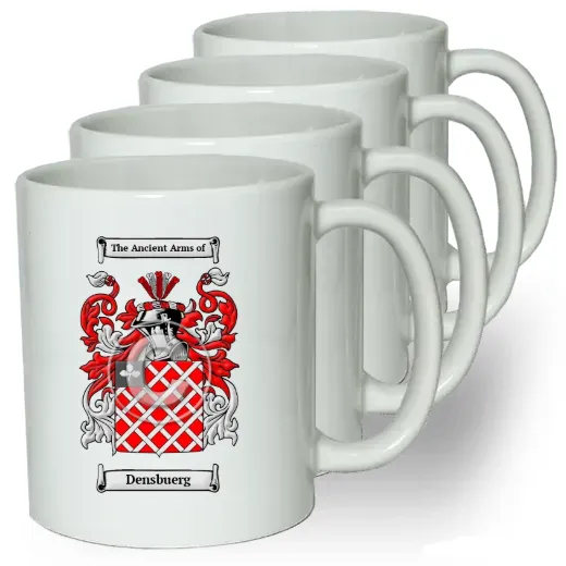 Densbuerg Coffee mugs (set of four) | HouseOfNames.com